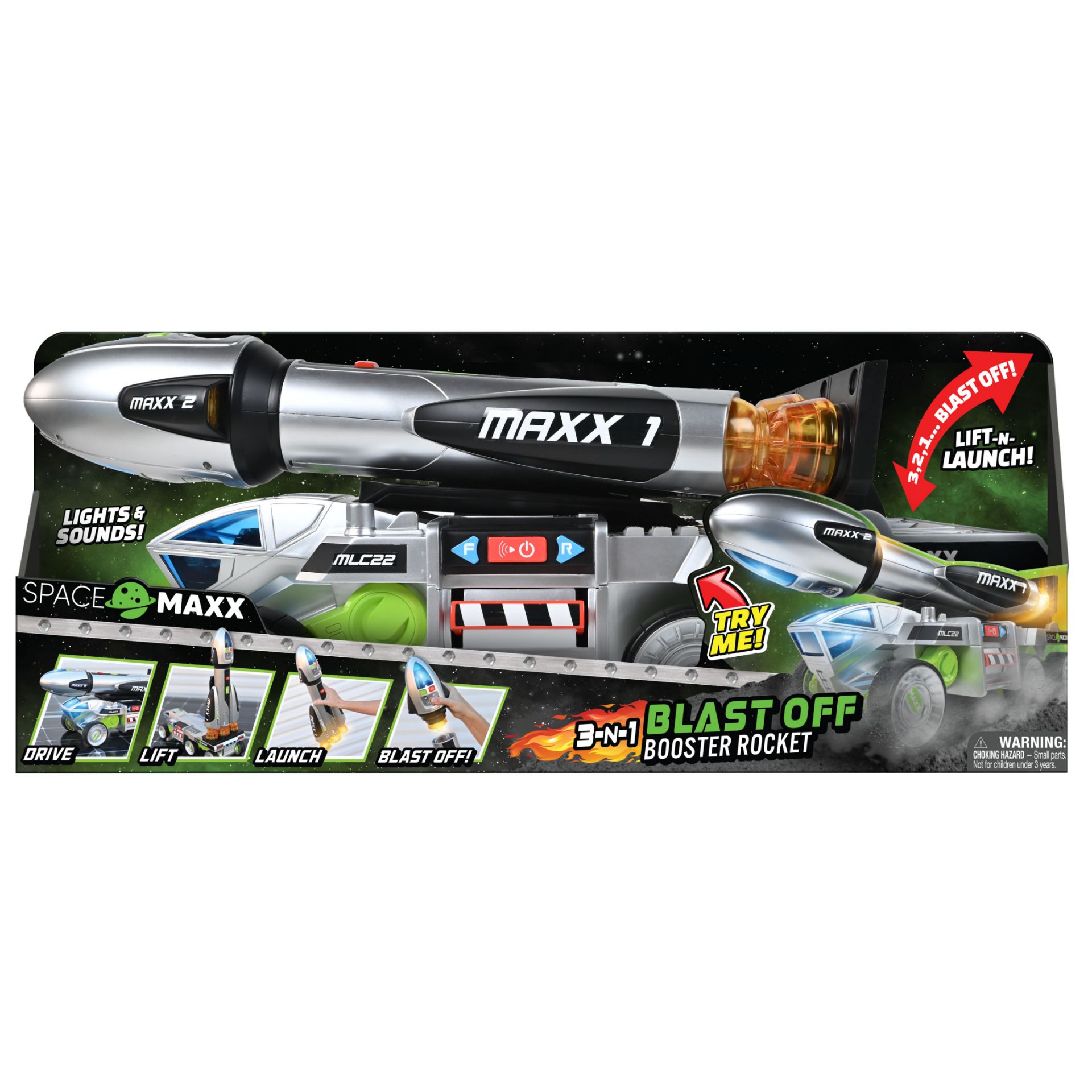 SunnyDays | MAXX ACTION 3-N-1 BLAST OFF BOOSTER ROCKET