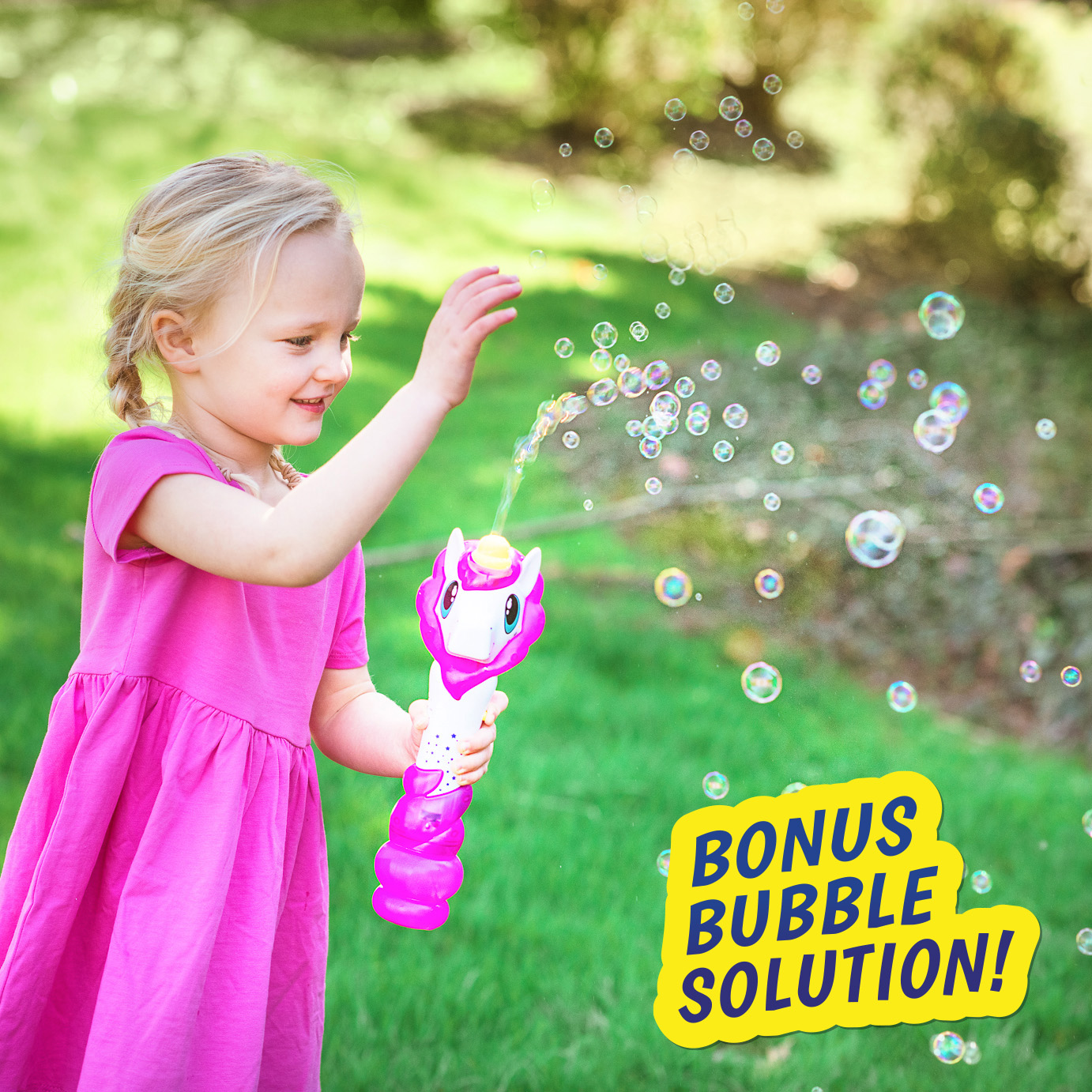 SunnyDays | MAXX BUBBLES LIGHT & SOUND BUBBLE BATON - UNICORN