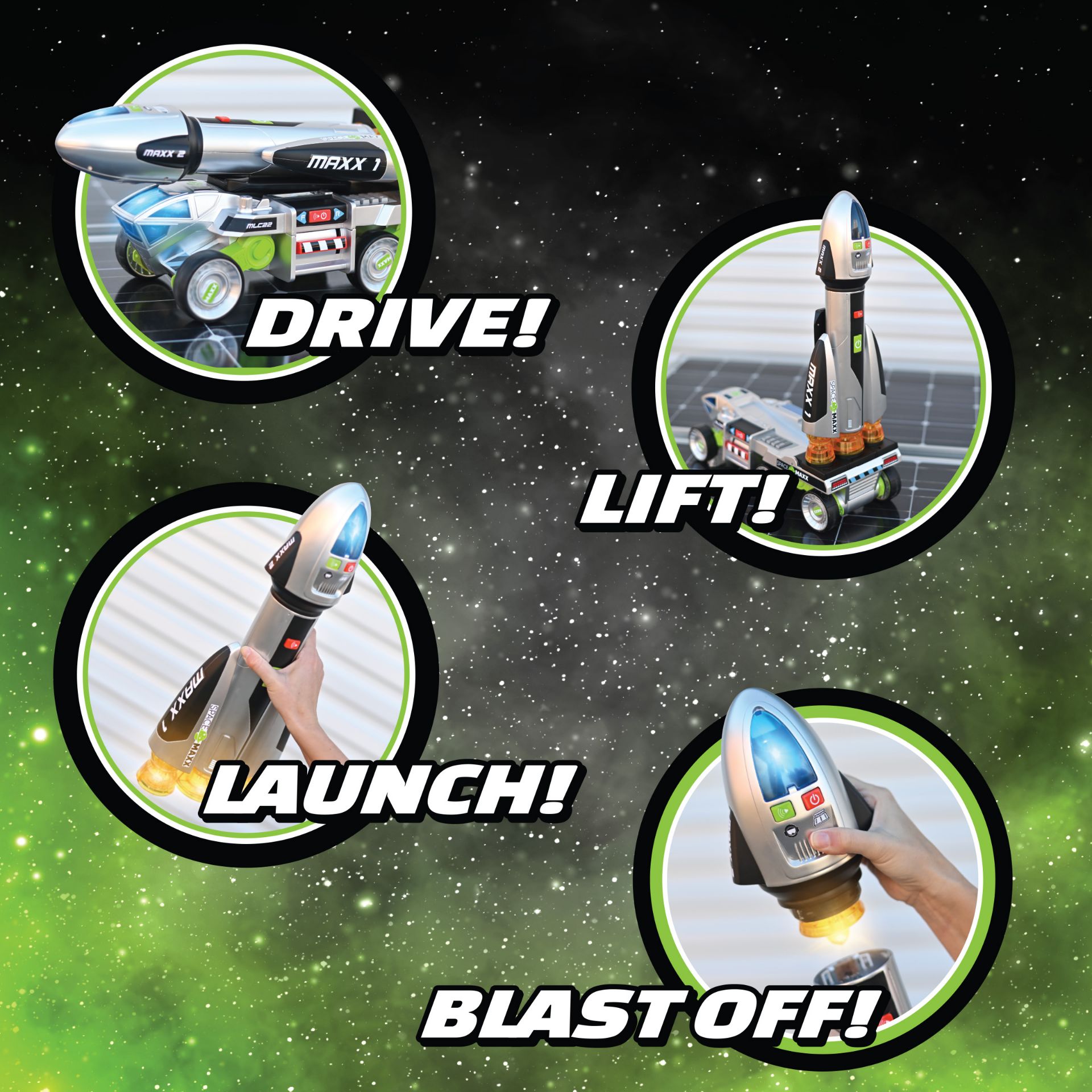SunnyDays | MAXX ACTION 3-N-1 BLAST OFF BOOSTER ROCKET